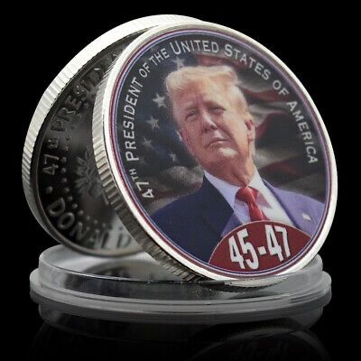 Challenge Coin Trump Color 45-47 - Store - American Patriot Limited