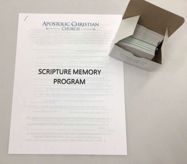 Scripture Memory Program