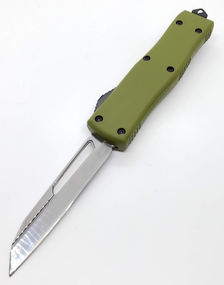 KC KNIVES 9" OTF - SINGLE EDGE POLISHED BLADE AUTOMATIC KNIFE - ZINC ...