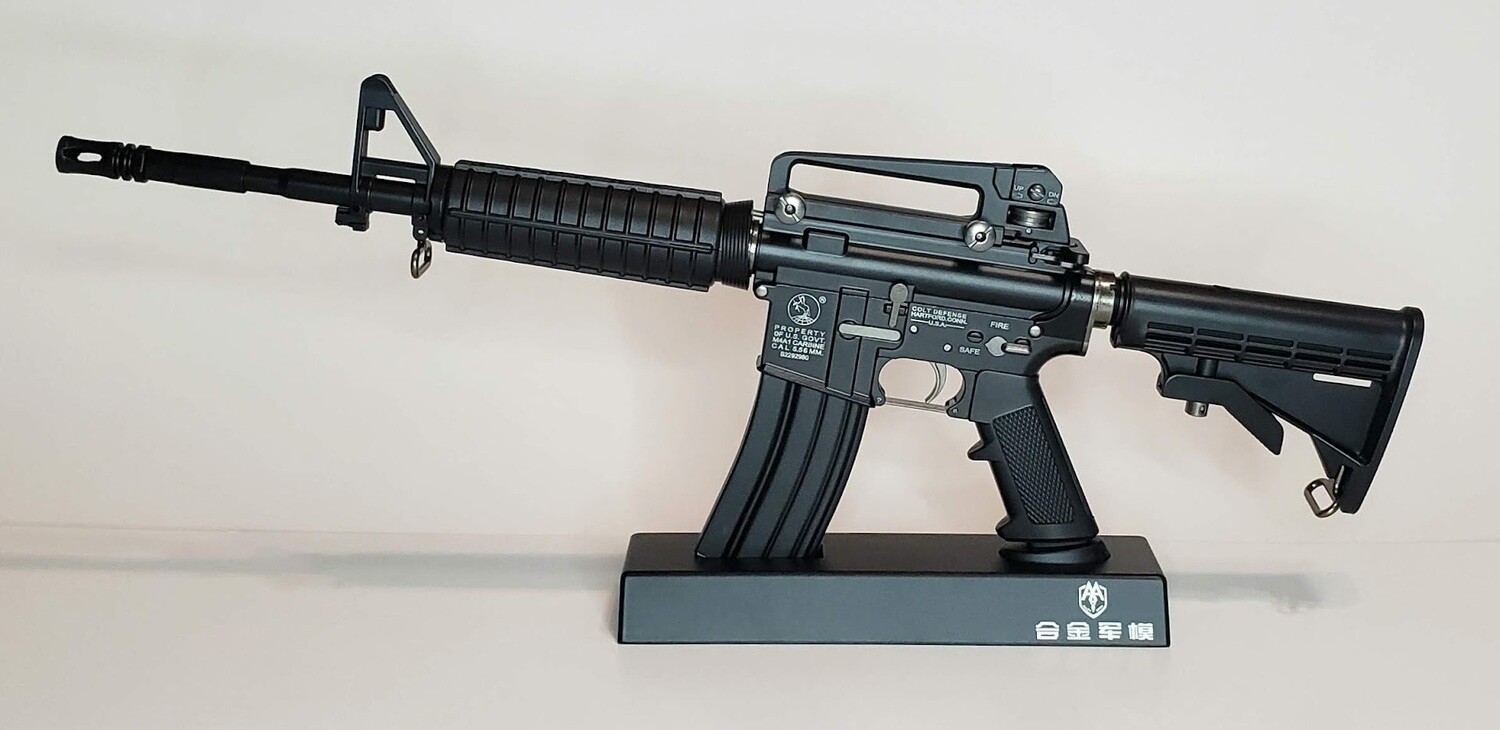New RARE! Alloy Army 2023 1:2 M4A1 Mini RIFLE - Moving Slide, Removable ...