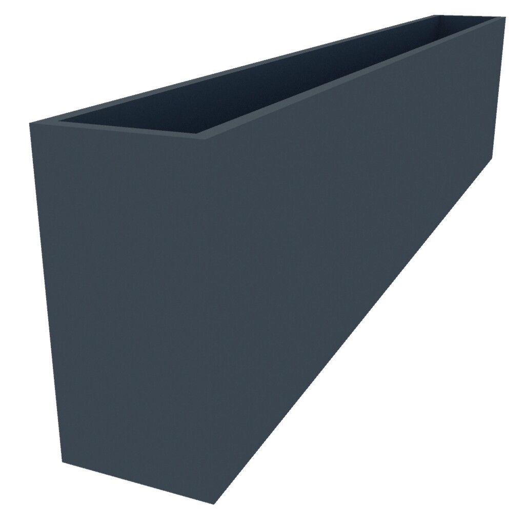 Powder Coated Long Rectangular Planter 2700 x 300 x 600