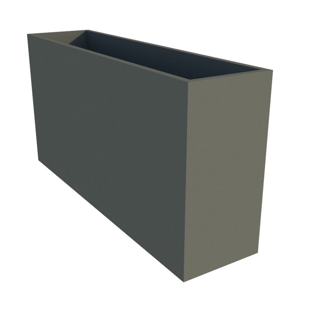 Powder Coated Rectangular Planter 1600 X 400 X 800 Powder Coated Rectangular Planter 1600 X 400 X 800