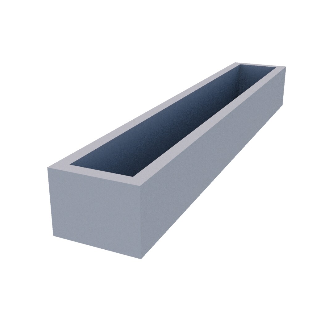 Powder Coated Window Box 1200 x 200 x 150