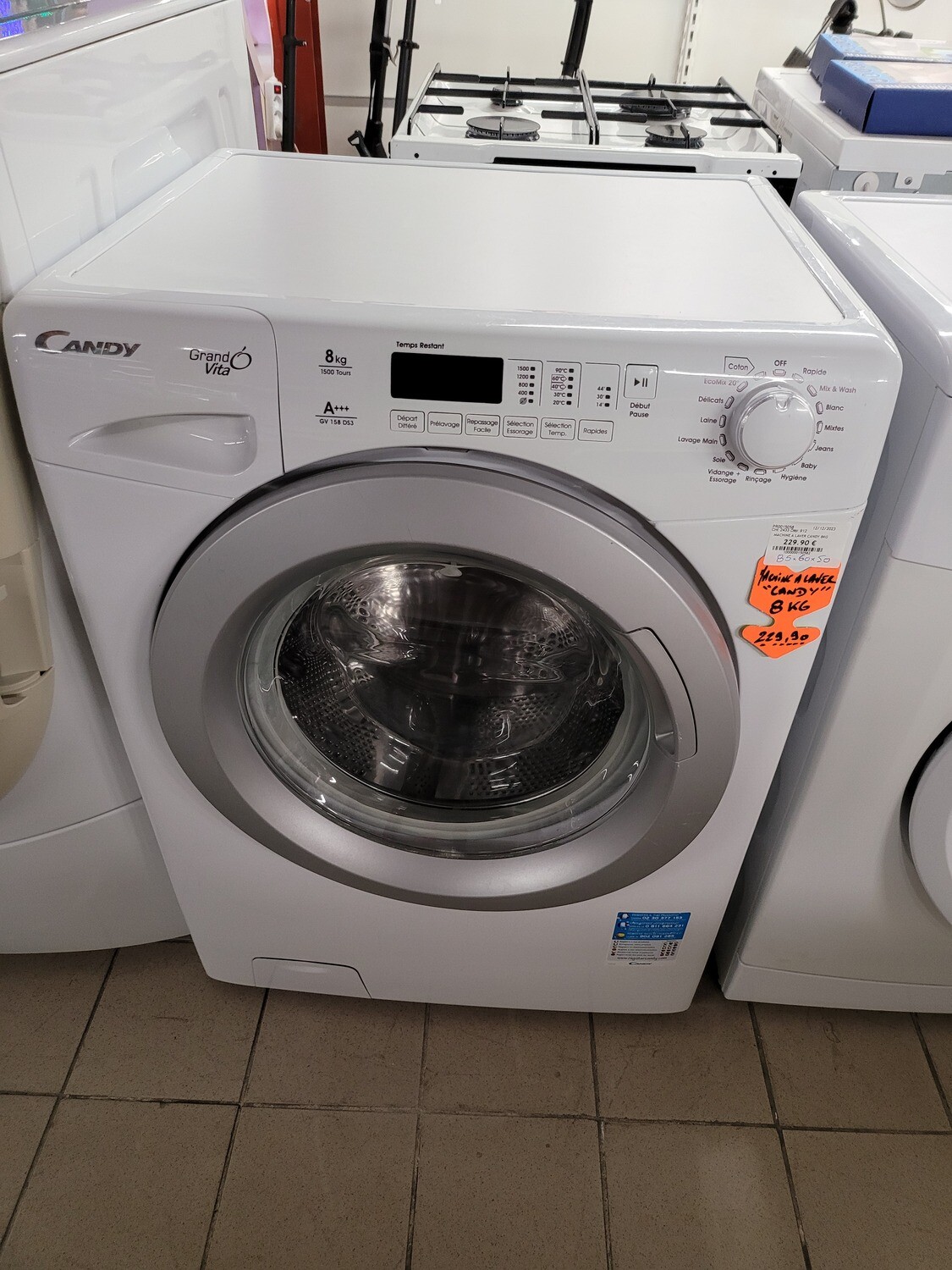 MACHINE A LAVER CANDY 8KG 85 X 60 X 50