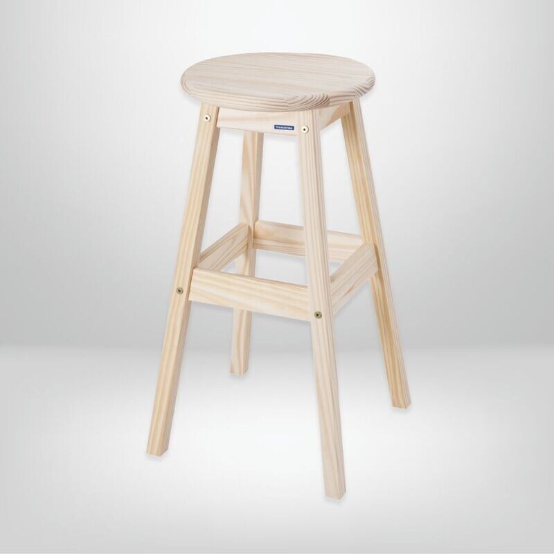 Banqueta Alta de Madera TRAMONTINA "Naturalle"