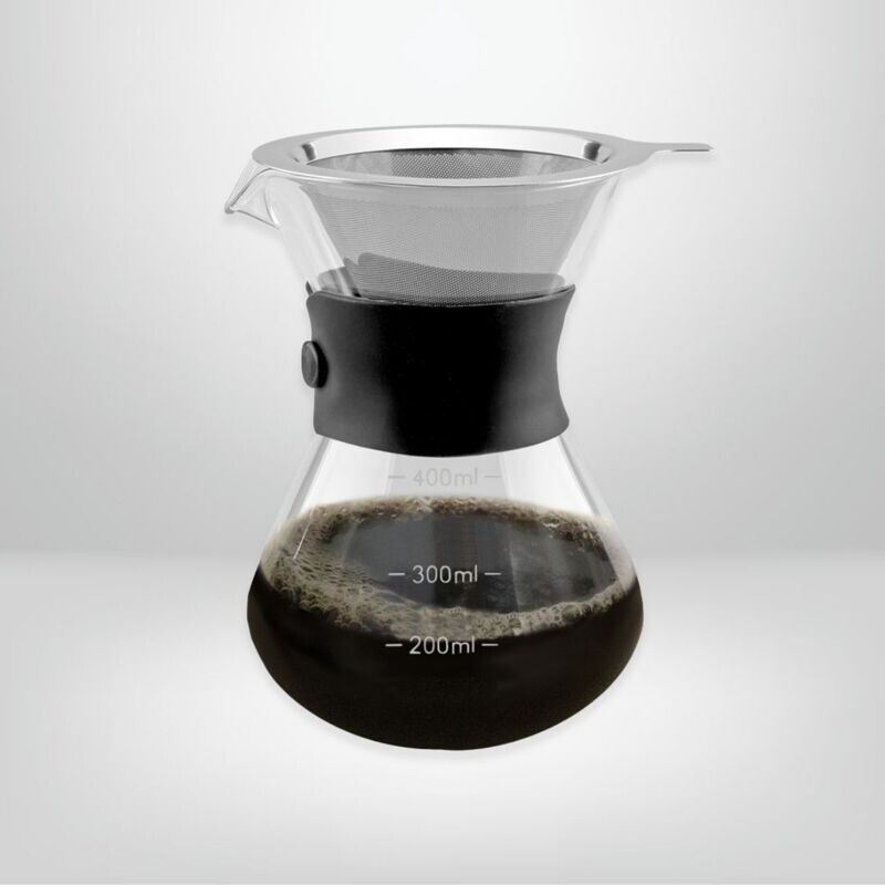 Cafetera con Colador en Acero Inoxidable 0,40 litros TRAMONTINA