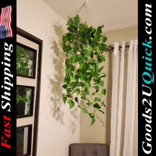 4 pcs 3.6FT Artificial Ivy Vine Hanging Plants Faux Pothos with 162 ...