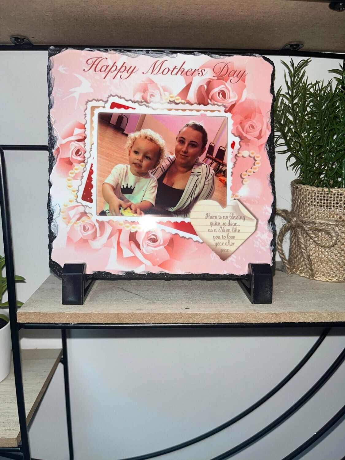 Mother's Day Rose: Medium Photo Slate