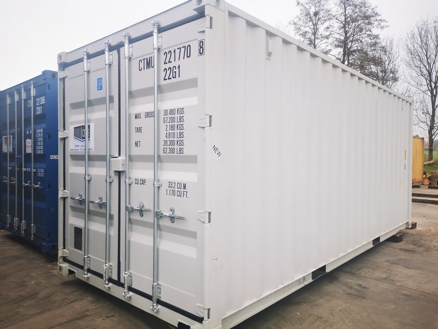 20' 1er voyage RAL 7035