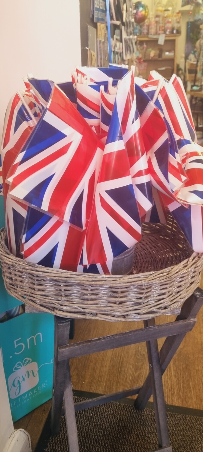 Union Jack Plastic Flags