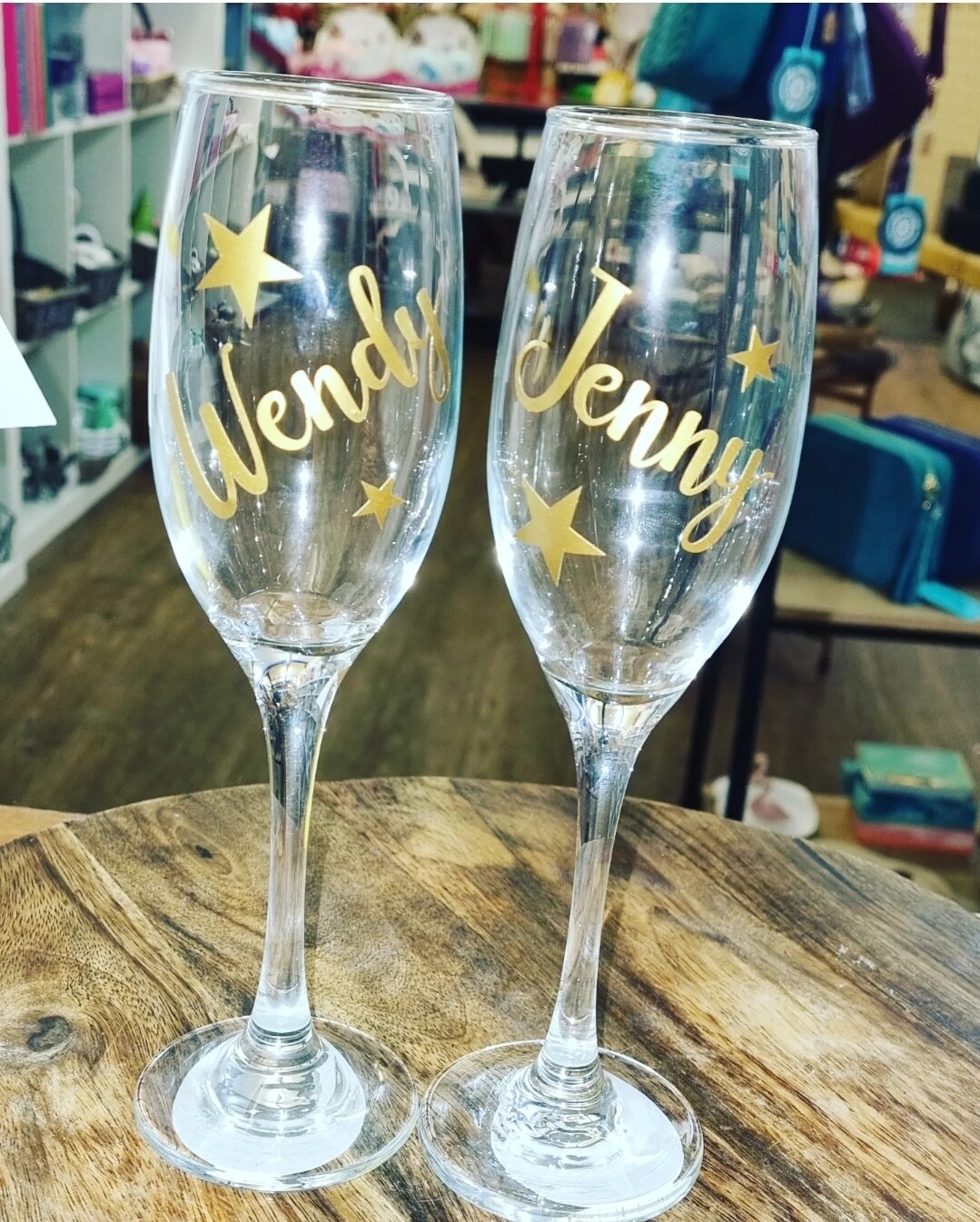 Personalised Prosecco glass