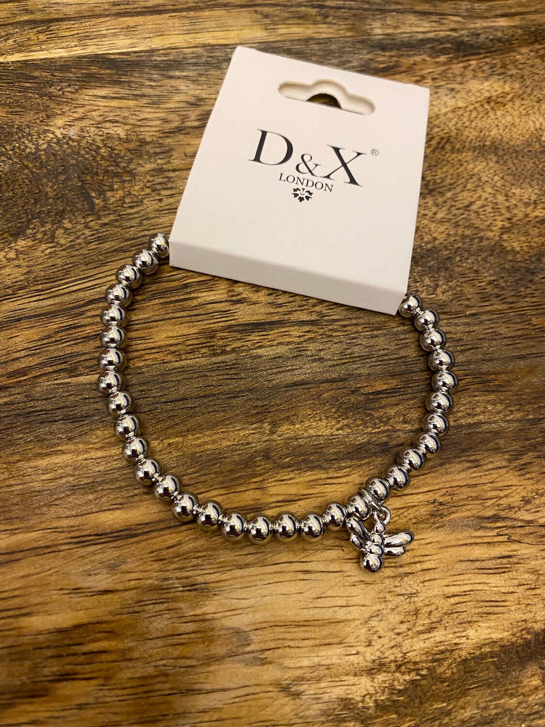 Emily Bee Elasticated Bracelet By D&X London - Gold Or Silver