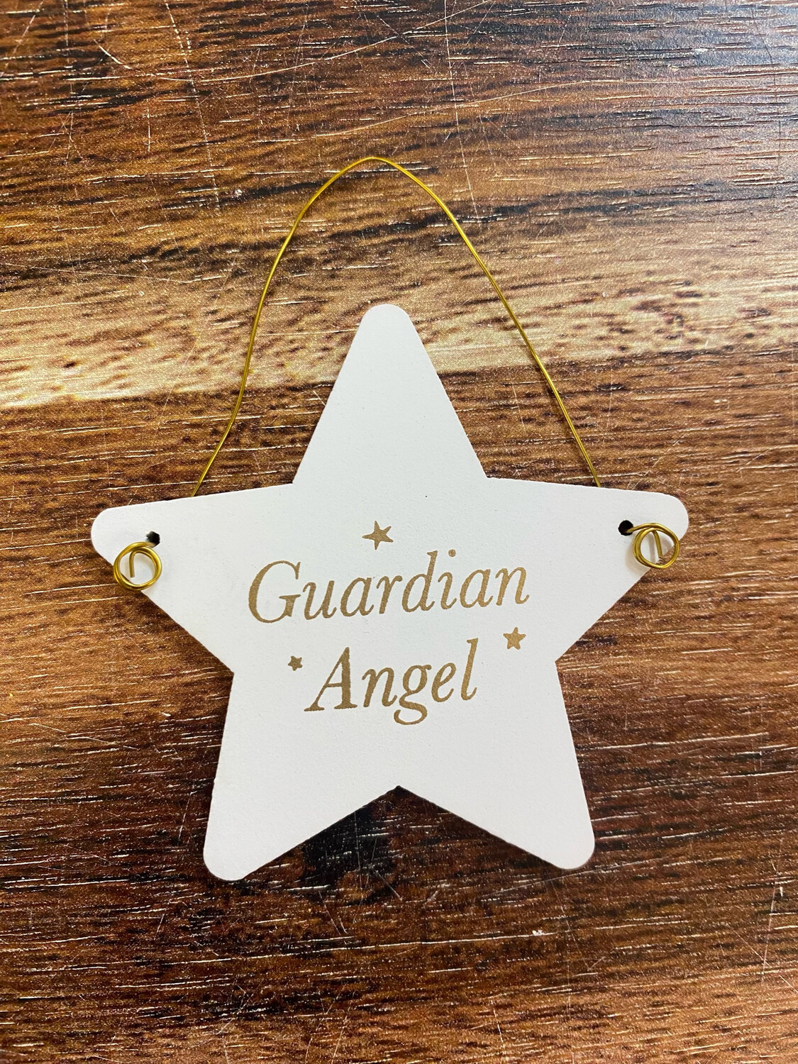 Guardian Angel Small Wooden Star