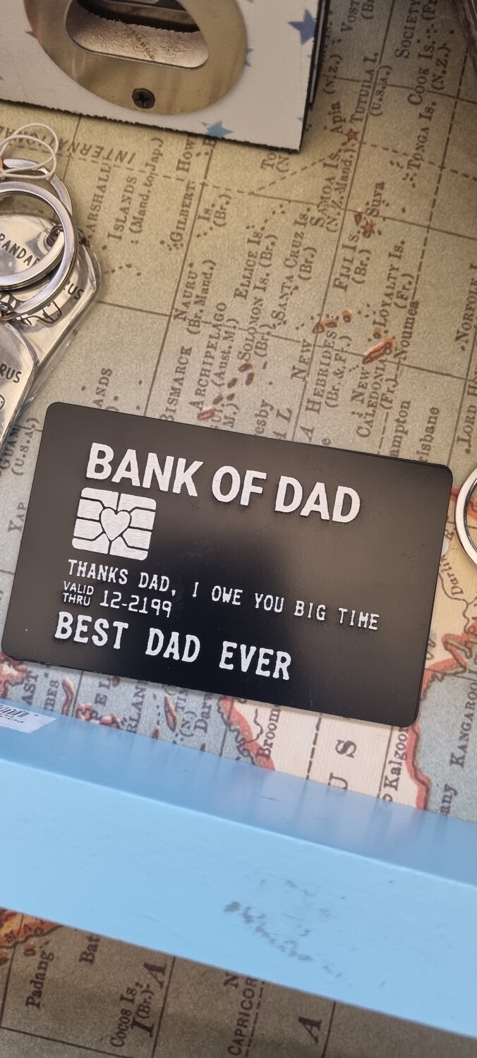 Bank of dad card