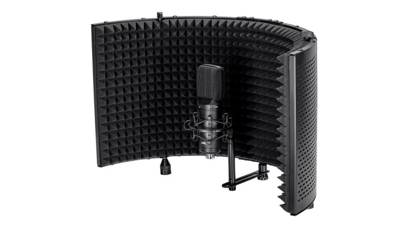 Monoprice | Microphone Isolation Shield w/ Metal Frame and Acoustic ...