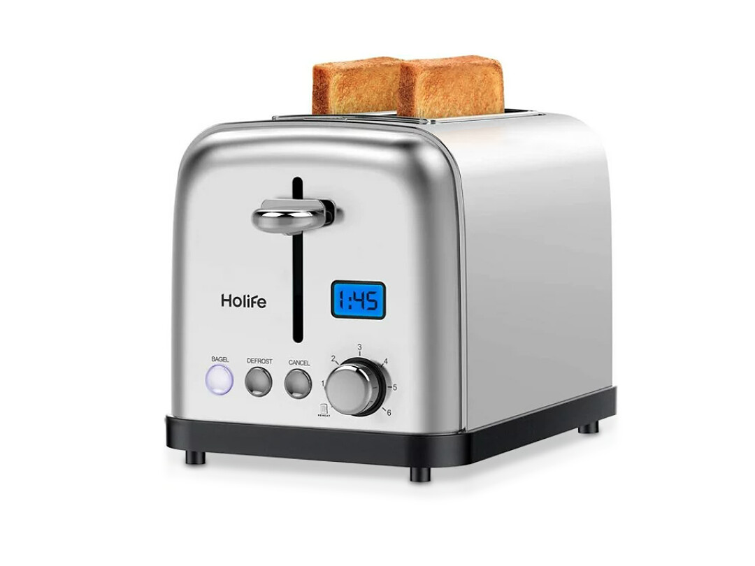HoLife | CP112A Stainless Steel 2-Slice Toaster