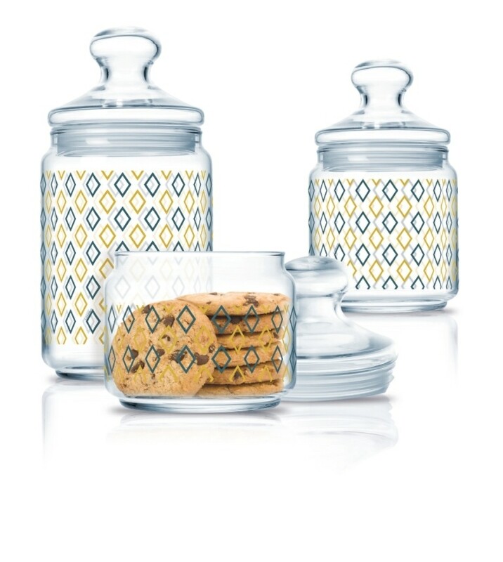 Luminarc siloe farimer glass jars 0.5L,0.75L,1L