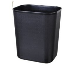 8L Square Fireproof Dust Bin - Black/Gray/Beige (Model H0504)