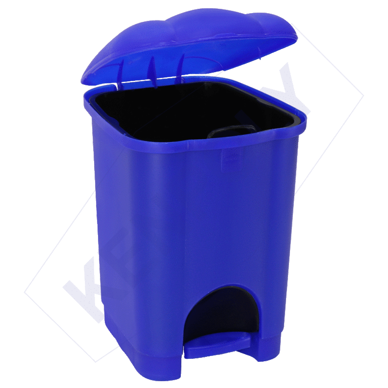 Kenpoly 18 Ltr Pedal Bin Dust Bin 1 with Step-On Foot - Garbage Bin-PDL-1