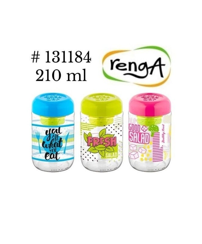 Renga 210ml baby food glass jar.