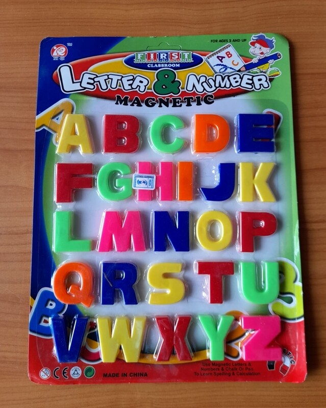 Magnet letters & numbers A-Z for ages 3+ #139255