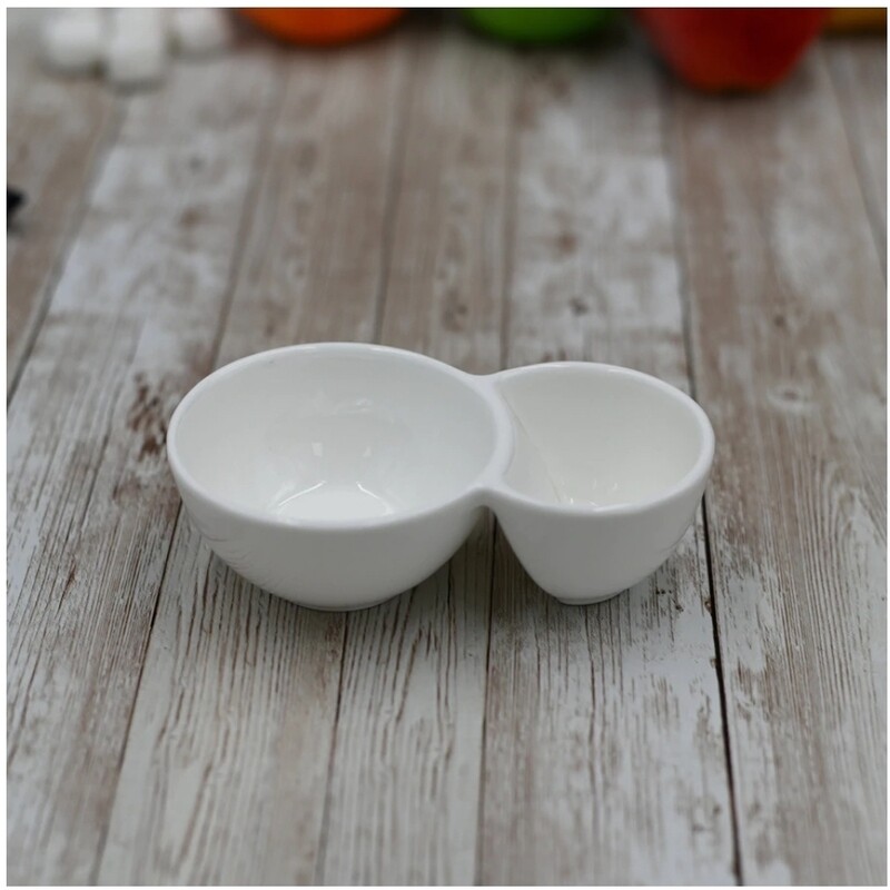Wilmax Fine Porcelain Dish 6" X 3.5" X 2" | 15 X 9 X 4.5 Cm WL-992571/A