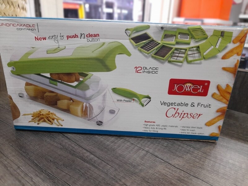 Jewel fruit chipser vegetable chipser with 12 blades