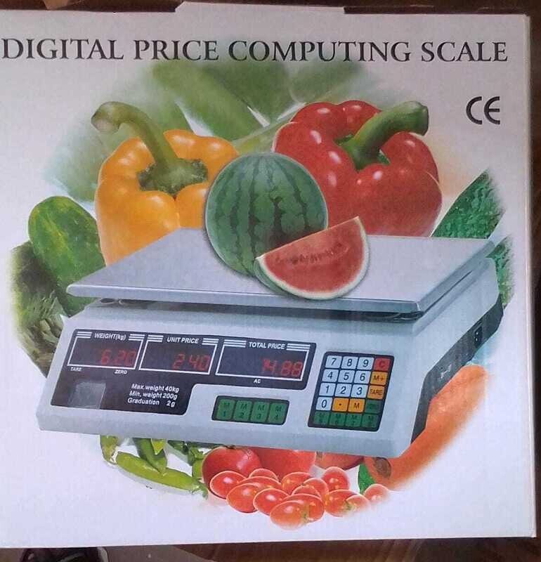 Digital Price Computing Scale Accurate Weight And Price Calculations