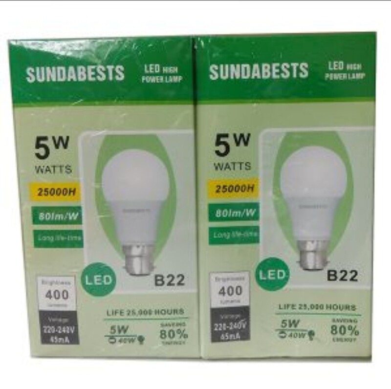 Sundabests 5w LED bulbs