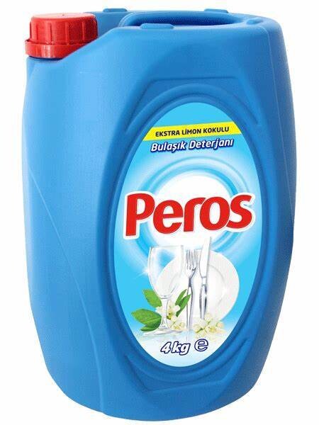 Peros Dishwashing Liquid - LEMON Scent 4 Litres