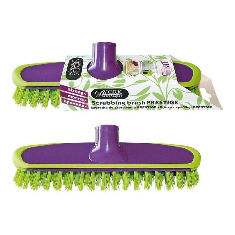 York Prestige hard Scrubbing brush with handle (120cm) no. 4304