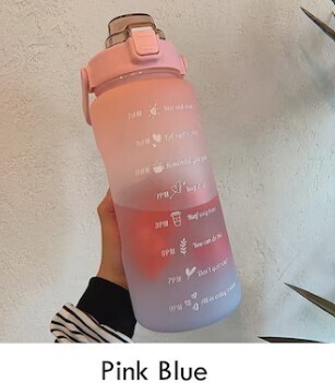 Generic 2L Motivational Tumbler H20 Water Bottle With Time Marker ...