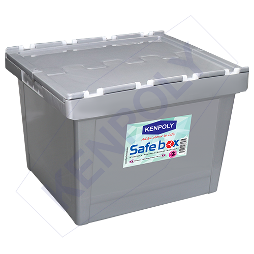 Kenpoly Safe Box No. 2 - 600x450x420mm, 86 Litres Storage Capacity (Grey)