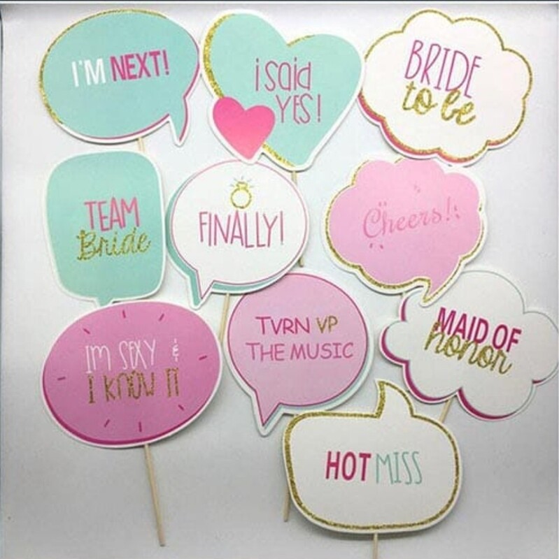 Bridal photo props