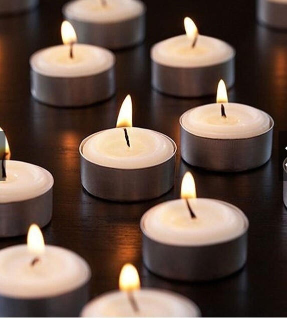 White Tea light candles 50pcs pack 7g 2-3hrs burn time ZJ-0750