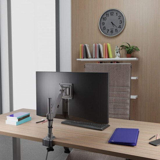 Ebco Flat Screen Holder Single Arm - Edge Mount FSHSA