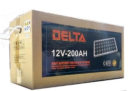 Delta Solar Sealed Lead Acid Battery With L Terminal 12V-200Ah Delta ...