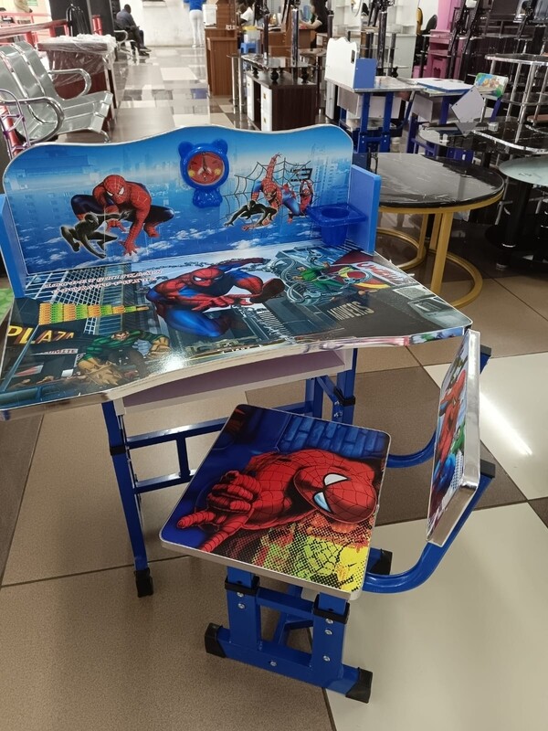 B110-11 Spiderman Kids Study Table and Chair Set