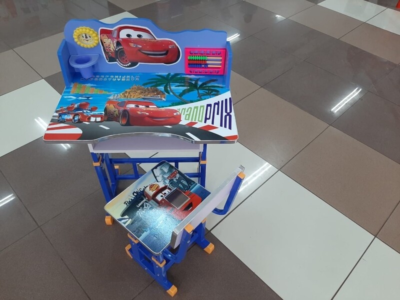 Racing Kids Study Table and Chair Set for Children