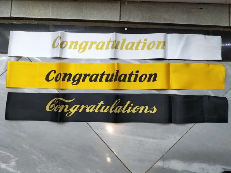 Congratulation Sash for Graduation, Promotion, Baby shower