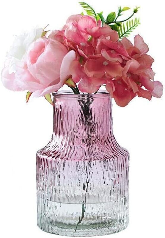 Simple Transparent Glass Vase Restaurant Shop Table Bar Decorative Vase ...