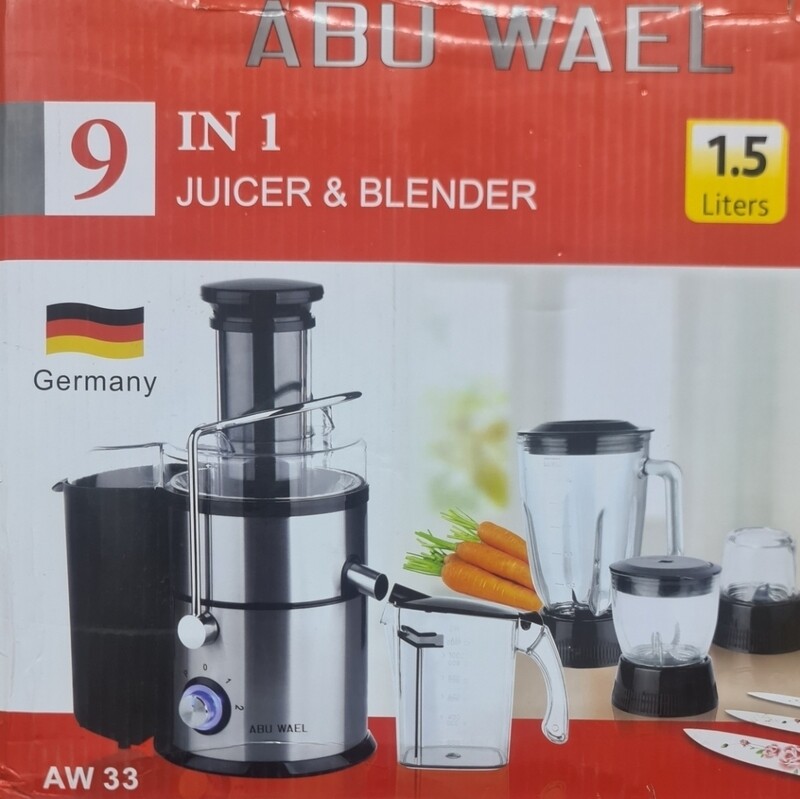 Abu Wael 9 in 1 juicer & blender (Model AW33)