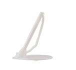 Round Plastic Pen Holder with Pen on String - White (PH-WHITE)