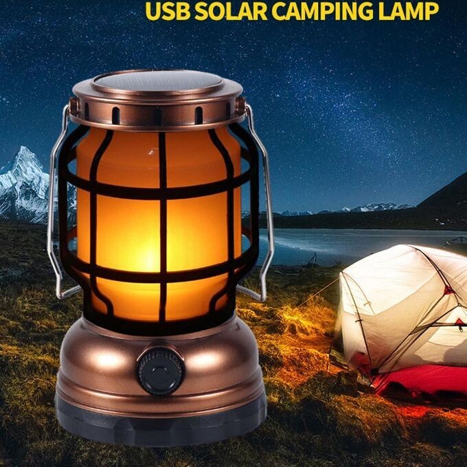 Solar Lantern Camping Lantern Camping Light(Red) ZJ-1991