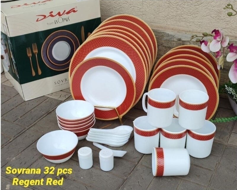 Sovrana Opalware 32pcs Dinner Set -Shop Online | Anko Retail