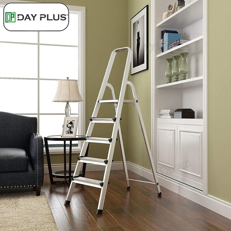 STL5 Aluminum Frame Standing Step Ladder - 5Steps