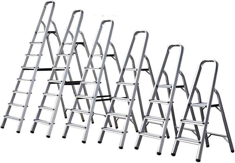 STL7 Versatile Aluminum Step Ladder - 7 Steps, EN 131 Certified