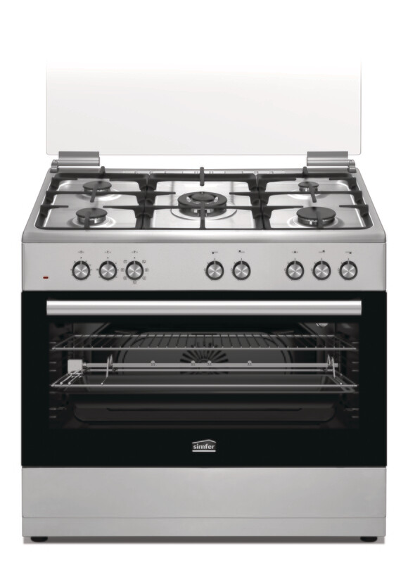 Simfer 9507WEI 5 Gas Professional Cooker with Multifunctional Electric ...