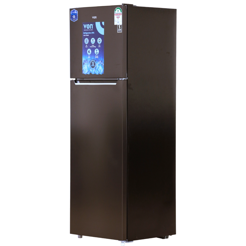 Von VART-37NMS Double Door Fridge 253L - Silver