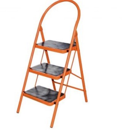 Sterling metal ladder 3 steps curved frame SF0503A